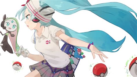 Hatsune Miku Meloetta Meloetta And Psychic Miku Pokemon And 2 More