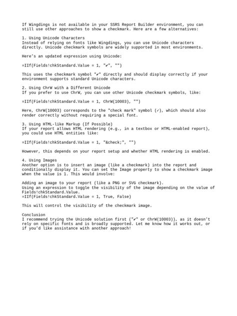 How To Create A Tick Box In Ssrs Reporting Pdf Technology And Engineering