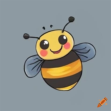 Simple Bumble Bee Cartoon
