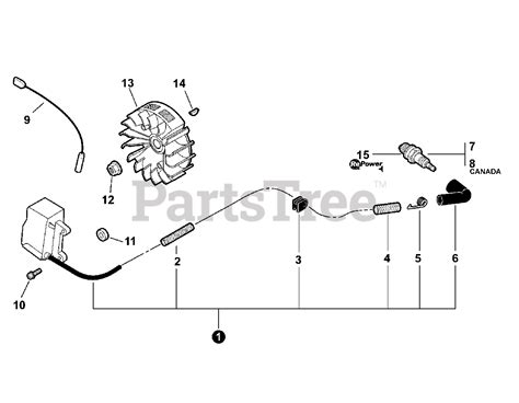 Echo CS 330 T Echo Chainsaw SN C04212001001 C04212999999 Flywheel Ignition Parts Lookup
