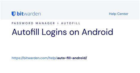 Autofill On Android Password Manager Bitwarden Community Forums