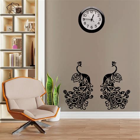 Peacock Wall Design Radha Krishna And Peacock Wall Plates Painting Set