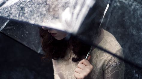 1920x1080 1920x1080 Girl Situation Rain Umbrella Coolwallpapers Me