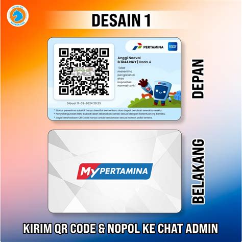 Jual Kartu Id Card Barcode My Pertamina Praktis Pvc Premium Model Pc
