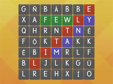 Quantifiers Wordsearch