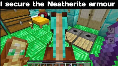 I Secure The Neatherite Armour L Minecraft Youtube