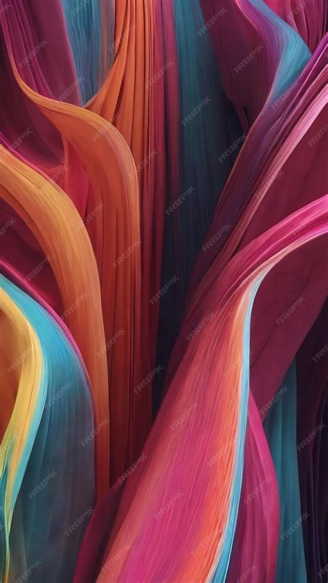 Premium Photo 3d Abstract Flowing Lines Background Design