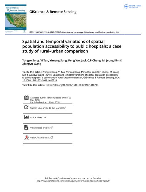 Pdf Spatial And Temporal Variations Of Spatial Population