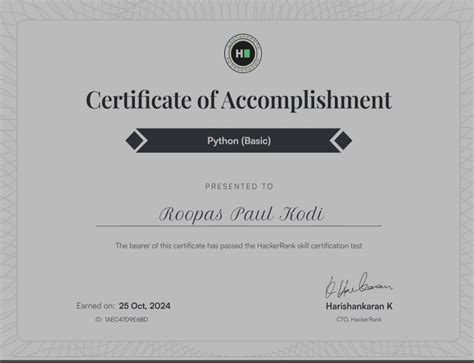Roopas Paul Kodi On Linkedin Im Excited To Share That Ive Earned The Python Basic
