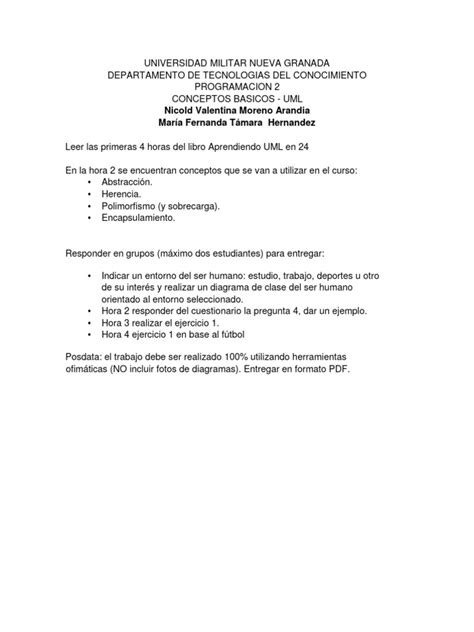 taller 1 c2 programación ii pdf