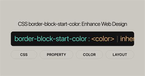 Css Border Block Start Color Enhance Web Design