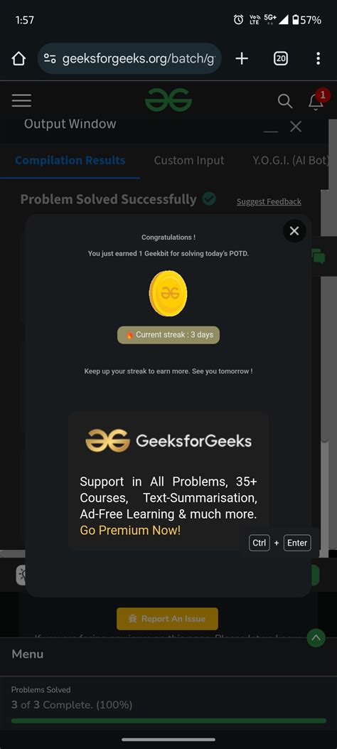 Sudeb Paul On Linkedin Gfg160 Geekstreak Geeksforgeeks Codingchallenge