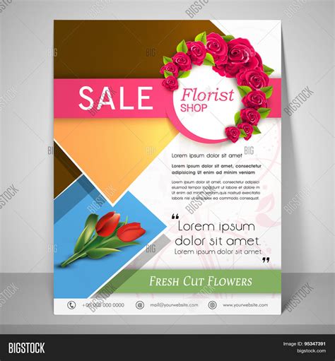 Colourful Flyer Sale Vector And Photo Free Trial Bigstock