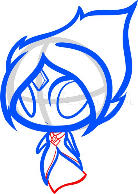 How To Draw Chibi Flame Princess Drawing Step By Step By Dawn Dragoart