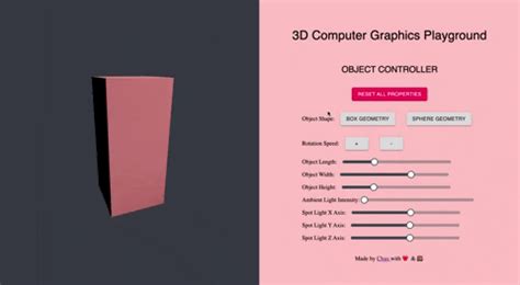 GitHub Chaozhangdev Computer Graphics Playground D Computer Graphics Playground Web App