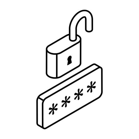 Linear Design Icon Of Password Lock Vector Art At Vecteezy