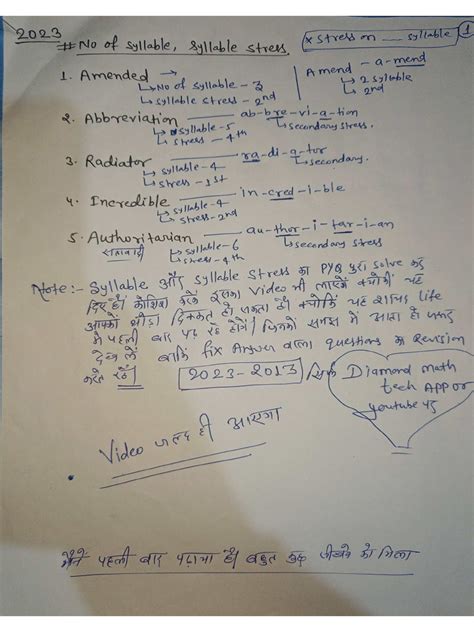 Syllable And Syllable Stress Pdf