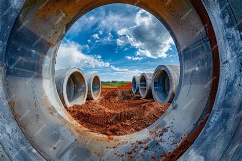 Construction Of A New Industrial Water Pipeline Construction Sites