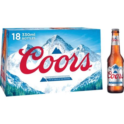 Coors Lager Beer (18 x 330ml) - Compare Prices & Where To Buy - Trolley ...
