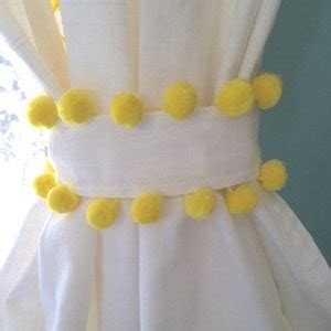 Pom Pom Curtains Classic White Cotton Curtains With Pom Pom Or Tassel