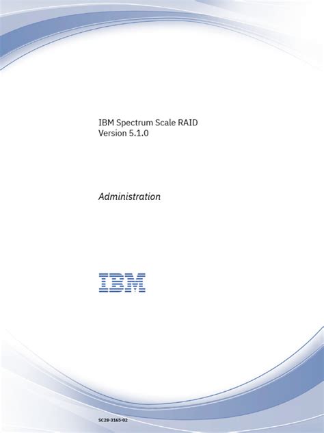 Ibm Ibm Spectrum Scale Raid Version 5 1 0 Administration 2021 Pdf File System Computing
