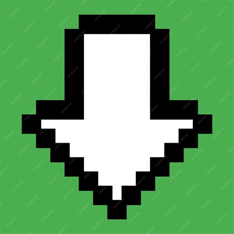 Premium Vector Pixel Art Of Arrow Icon Button Arrow Pointer Icon Arrow Cursor With 8bit Style