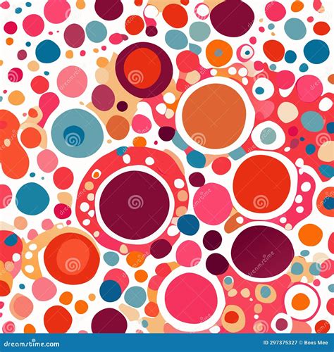 Abstract Colorful Background With Circles And Dots Vector Illustration For Your Design Ai