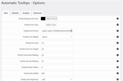 Automatically Append Tooltips To Specified Text Automatic Tooltips WP Missing