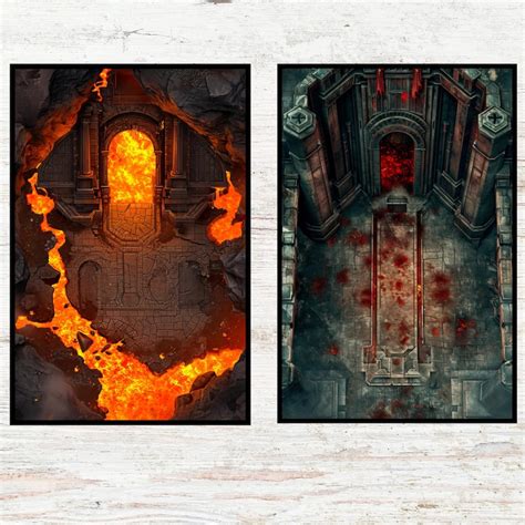 1200 Volcano Battlemaps Dnd Maps Bundle Battlemap Pack Printable Map