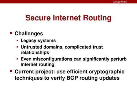Ppt Challenge Securing Routing Protocols Powerpoint Presentation Free Download Id196678