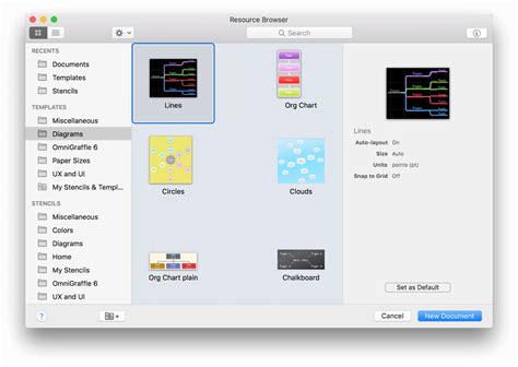 Omnigraffle 71 Reference Manual For Macos Using Templates And