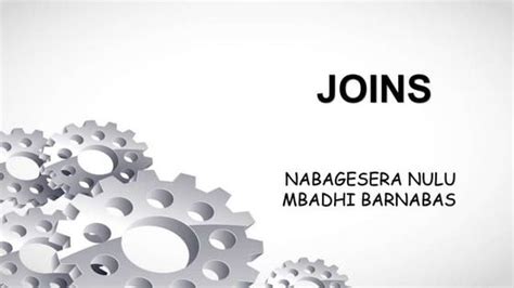 Joins In Sql Ppt Databases Computer Software And Applications