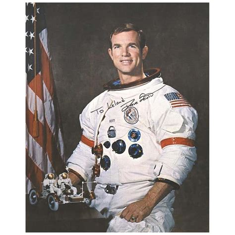 Dave Scott Apollo 15 Signed 1971 Photograph Black And White For Sale At