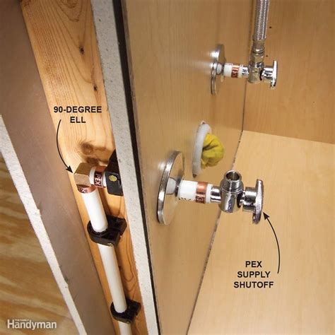 Pex Tubing For Plumbing Use Angle Fittings For Tight Turns Pex