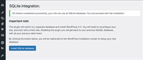 SQLite 数据库集成现在可作为测试插件使用 WordPress大学