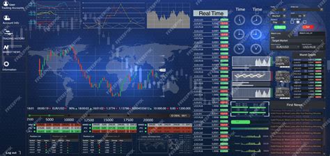 비즈니스 앱용 Hud Ui 미래의 사용자 인터페이스 Hud 및 Infographic 요소 프리미엄 벡터