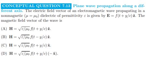 Conceptual Question 7 13 Plane Wave Propagation Along A Different Axis
