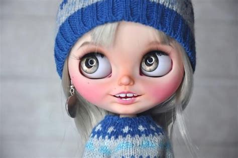 Blythe Custom Doll Ooak Smile Custom Dolls Blythe Dolls Ooak