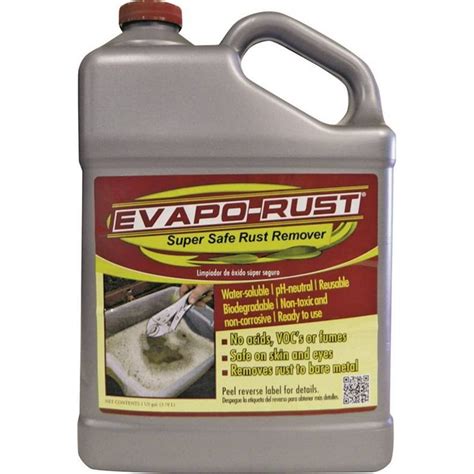 Evapo Rust Er71 Non Toxic Rust Remover 1 Gal Clear To Bright Yellow Liquid