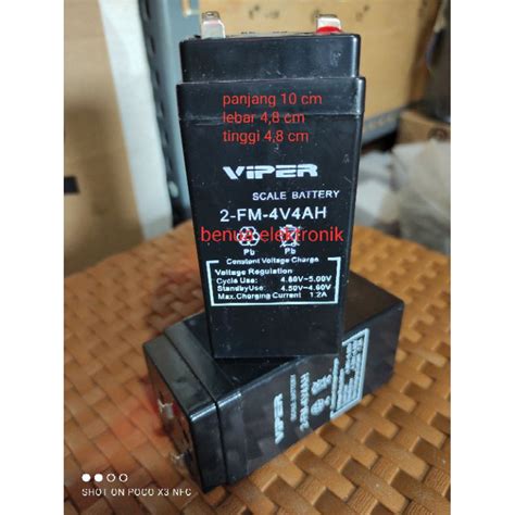 Jual Promo Baterai Batre Battery Aki Kering 4V4Ah 4v 4Ah Timbangan Digital Shopee Indonesia