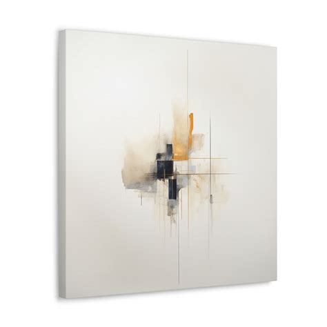 Abstract Neutral Tones Minimalist Art Canvas Gallery Wrap Gentle