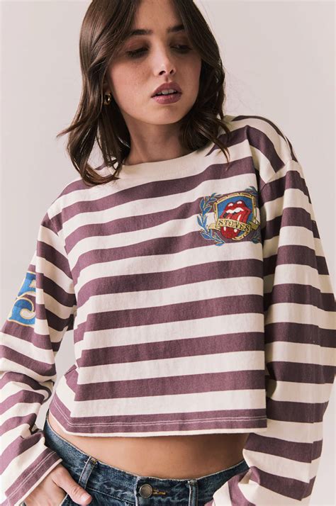 Chaser The Rolling Stones Rugby Logo Pullover Libby Story