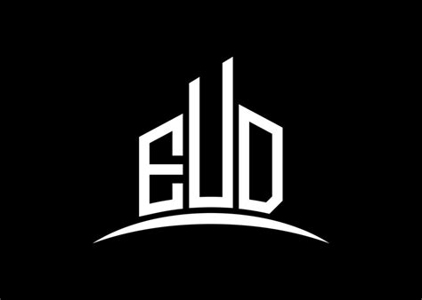 Premium Vector Letter Eud Building Vector Monogram Logo Design