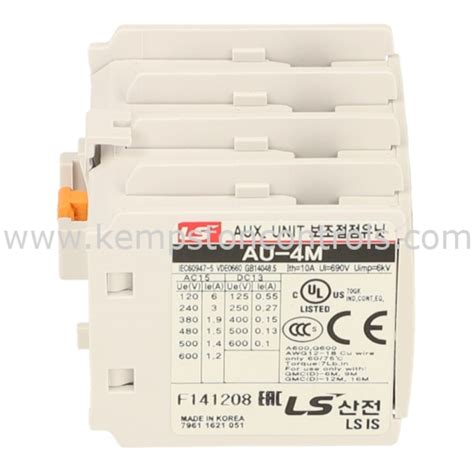 Lsis Au 4m 22 Lsis Add On Auxiliary Contact Block 2n O And 2n C For Gm