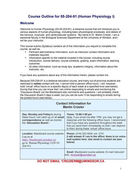 syllabus 03 55 204 91 ss 17 course outline for 55 204 91 human
