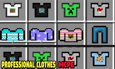 Android 용 Professional Clothes Addon For Minecraft Pe Apk 다운로드