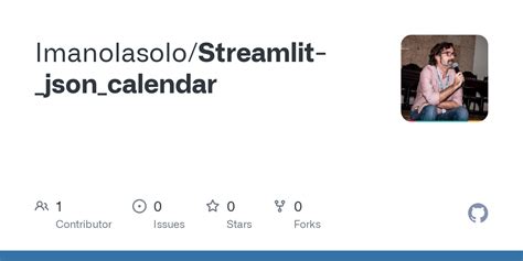Github Imanolasolostreamlit Jsoncalendar