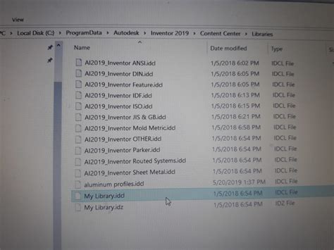 Solved Export Inventor Customized Library From 2019 To 2020 Autodesk