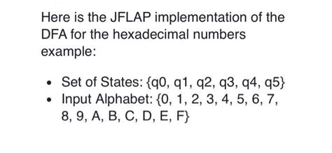 Solved Here Is The Jflap Implementation Of The Dfa For The