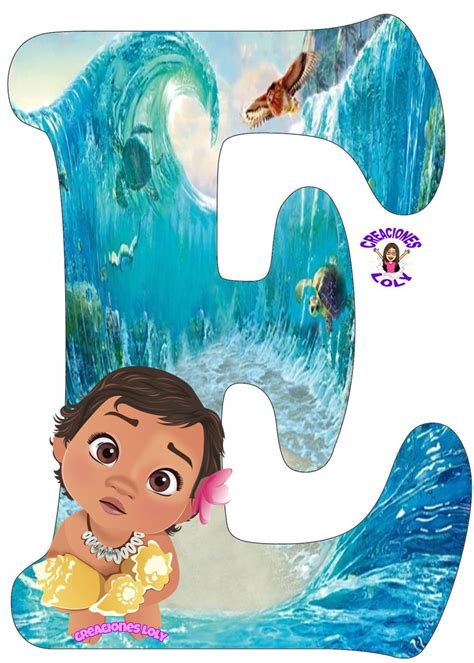 Creaciones Loly Abecedario Moana Bebe